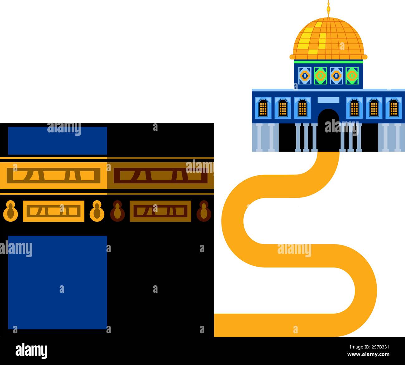 lailat al miraj Stock Vector Image & Art - Alamy