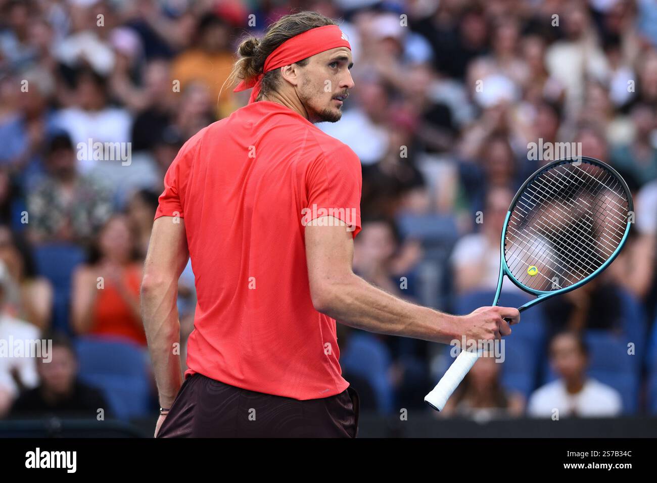 Melbourne, Australia. 19th Jan, 2025. Alexander Zverev of Germany ...