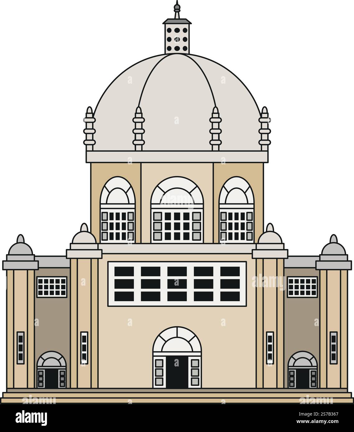 Bahai temple in wilmette Stock Vector Images - Alamy