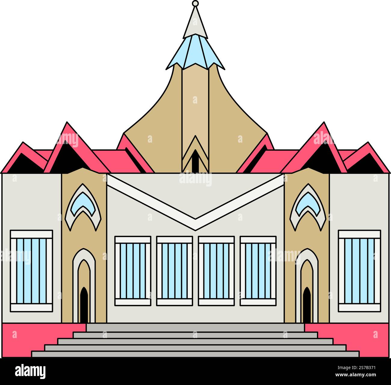 bahai temple in asia Stock Vector Image & Art - Alamy