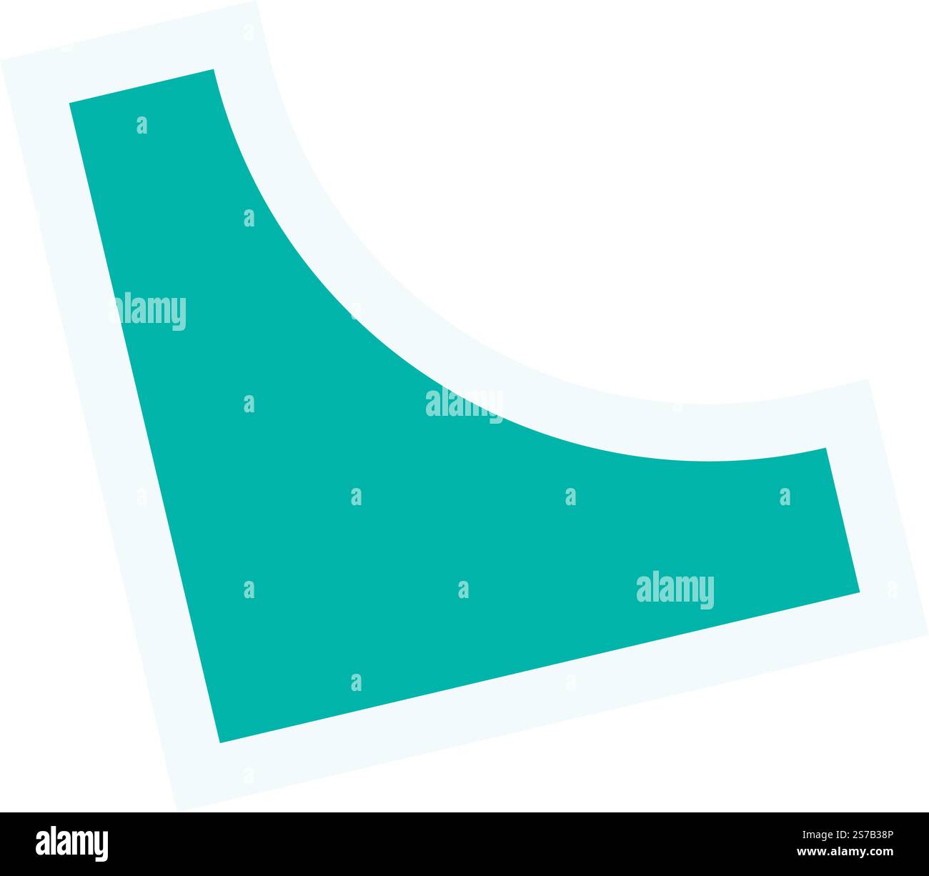 Modern Abstract Curve Sticker Stock Vector Image & Art - Alamy