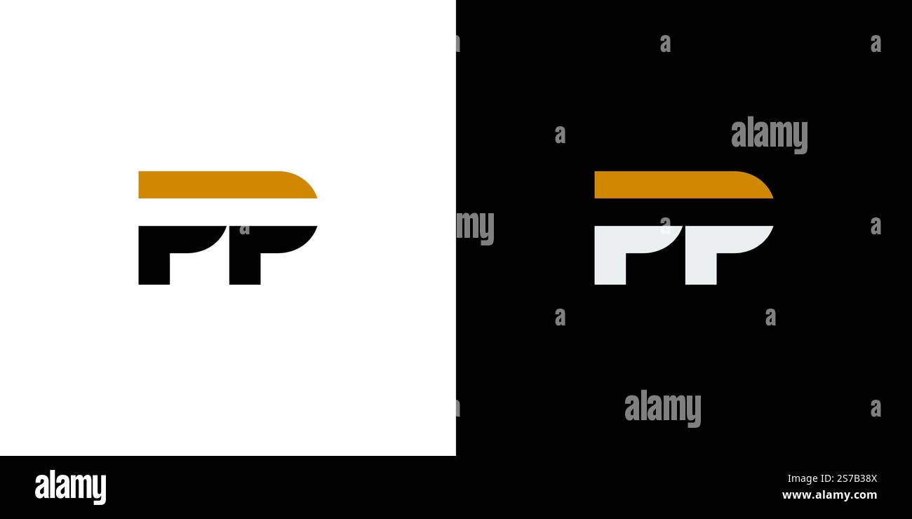Unique and modern letter PP logo design Stock Vector Image & Art - Alamy