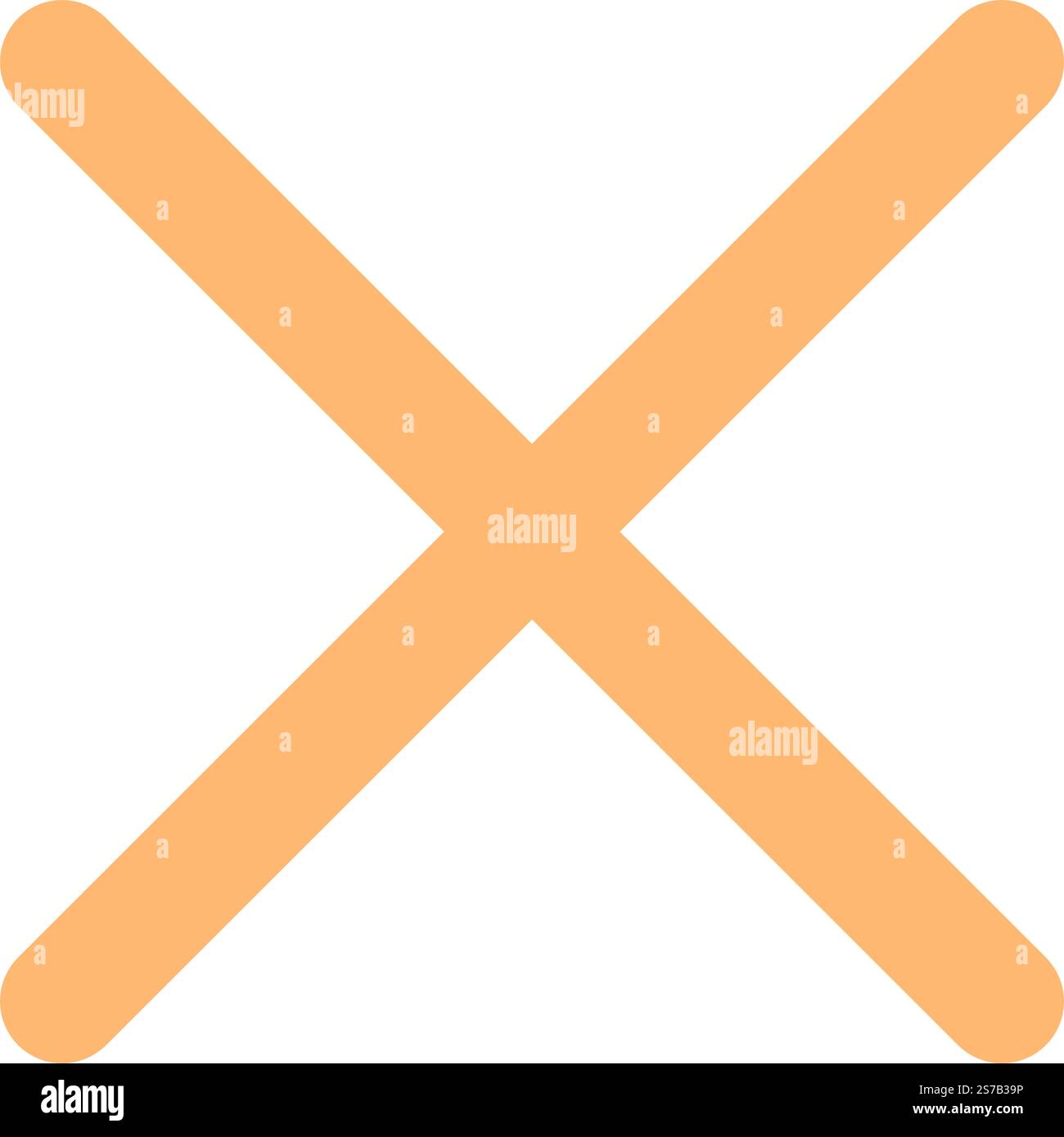 Orange Cross Icon Design Symbol Stock Vector Image & Art - Alamy