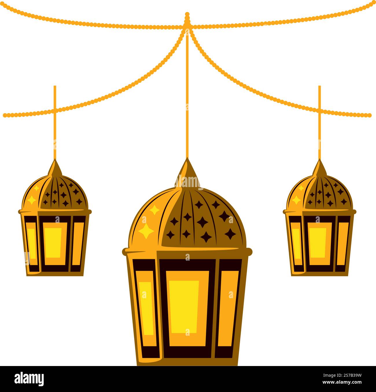 hanging arab lamps Stock Vector Image & Art - Alamy