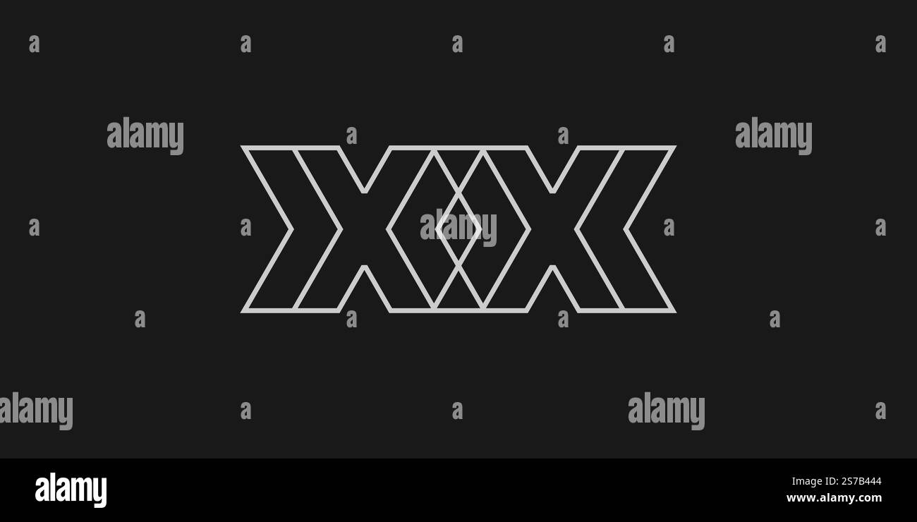 Modern and futuristic initial XOX logo design Stock Vector Image & Art - Alamy