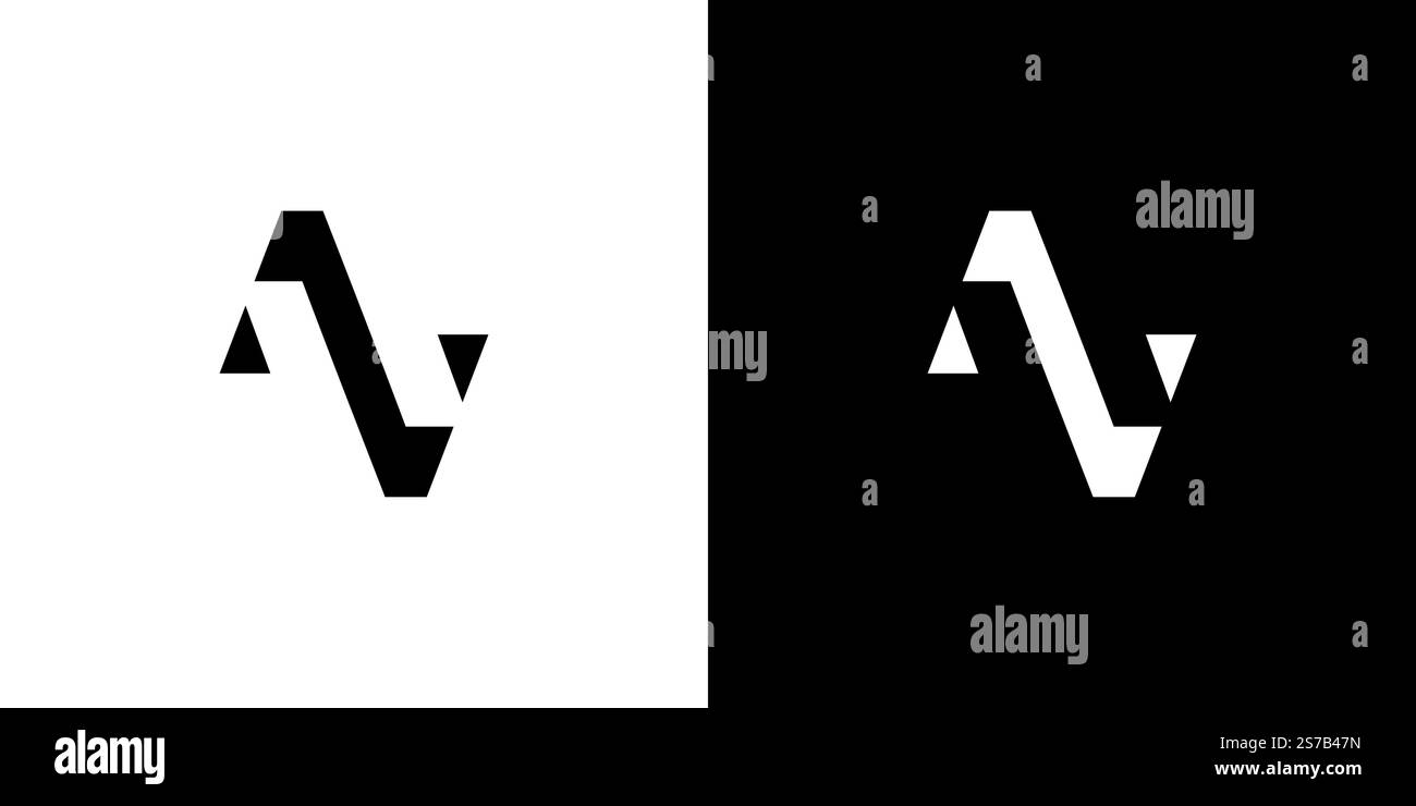 Unique and modern initial AV logo design Stock Vector Image & Art - Alamy
