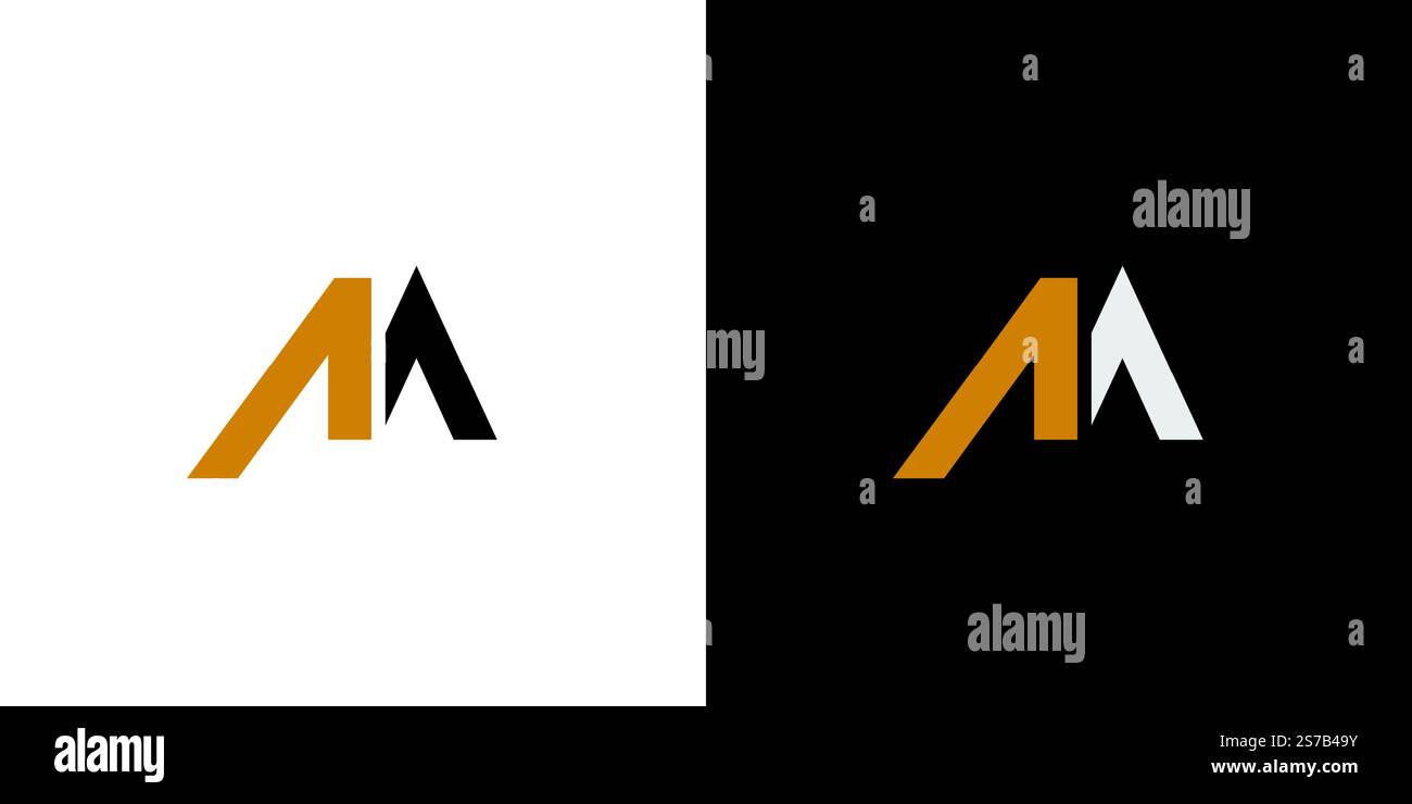 Unique and modern initial AM logo design Stock Vector Image & Art - Alamy