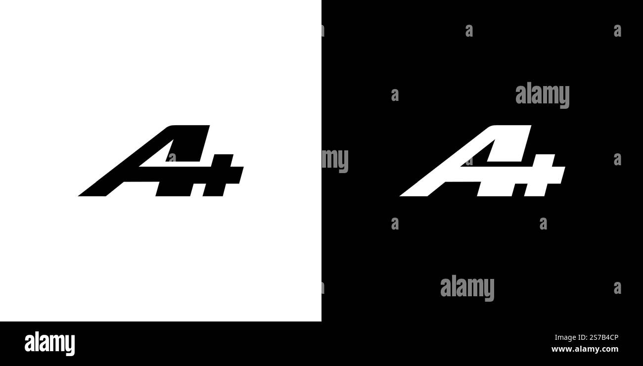 Unique and modern A+ logo design Stock Vector Image & Art - Alamy