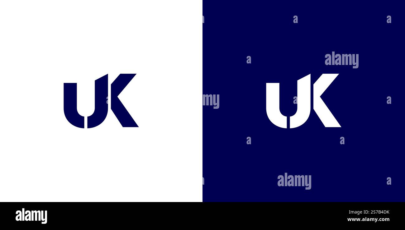 Modern and unique UK logo design Stock Vector Image & Art - Alamy