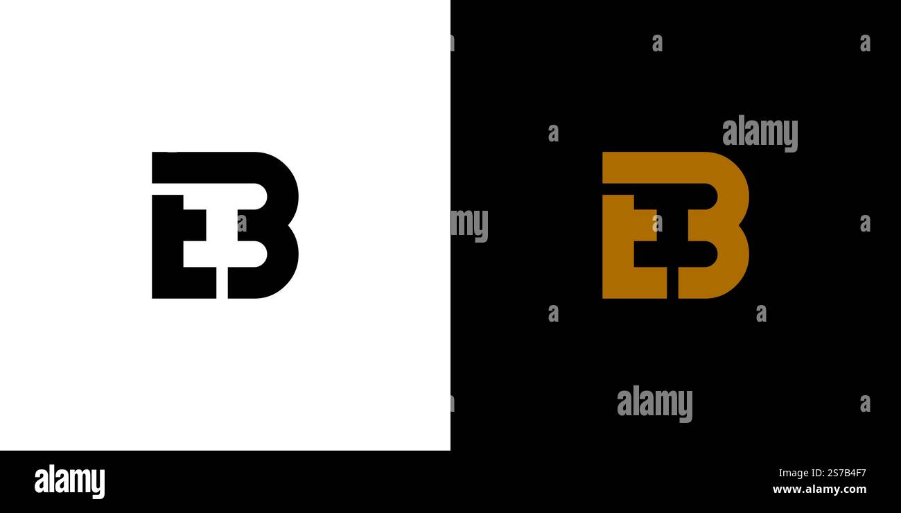 Unique and modern EB logo design Stock Vector Image & Art - Alamy
