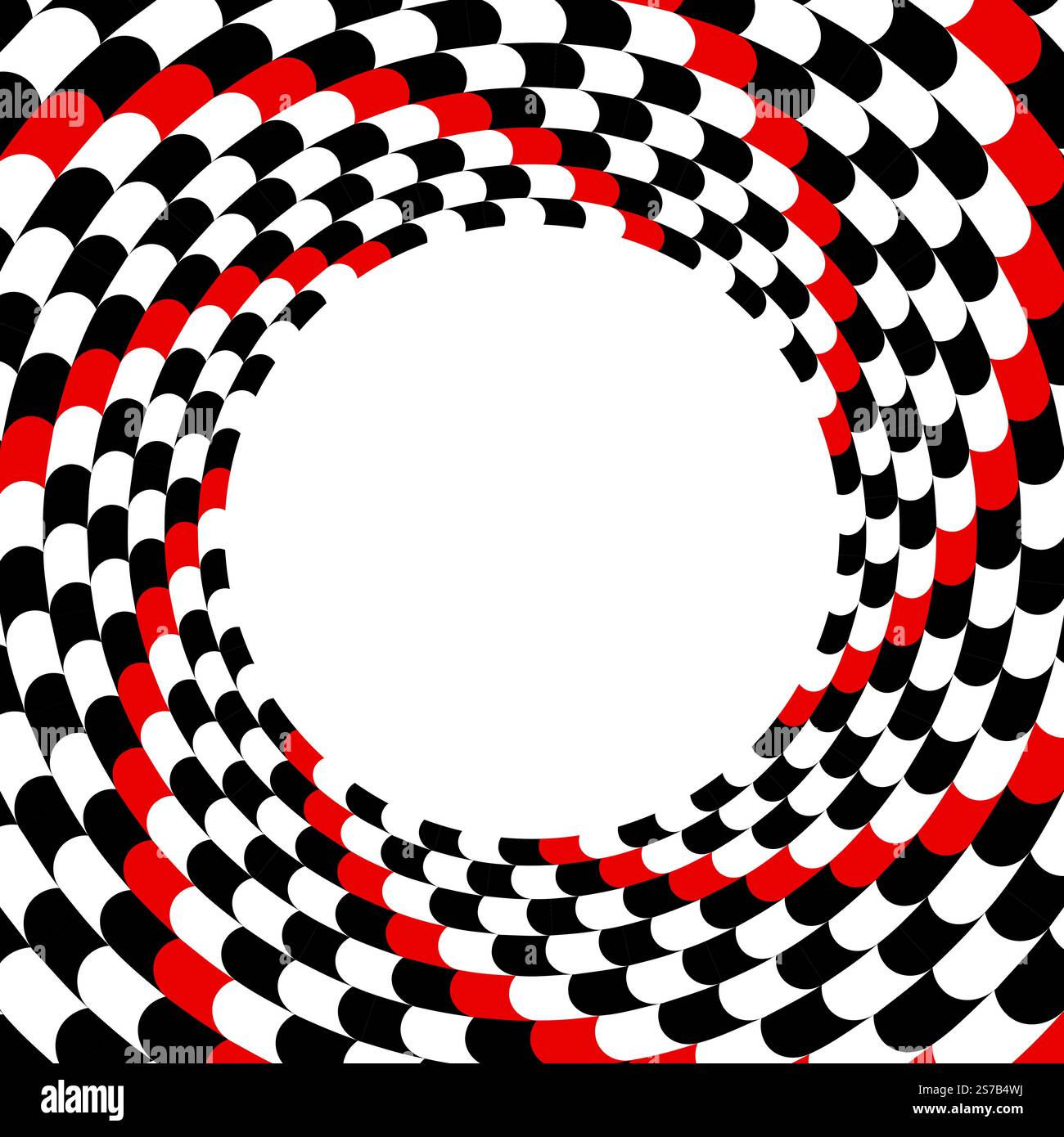 Speed racing checkered flag, spiral hypnotic swirl background, optical ...