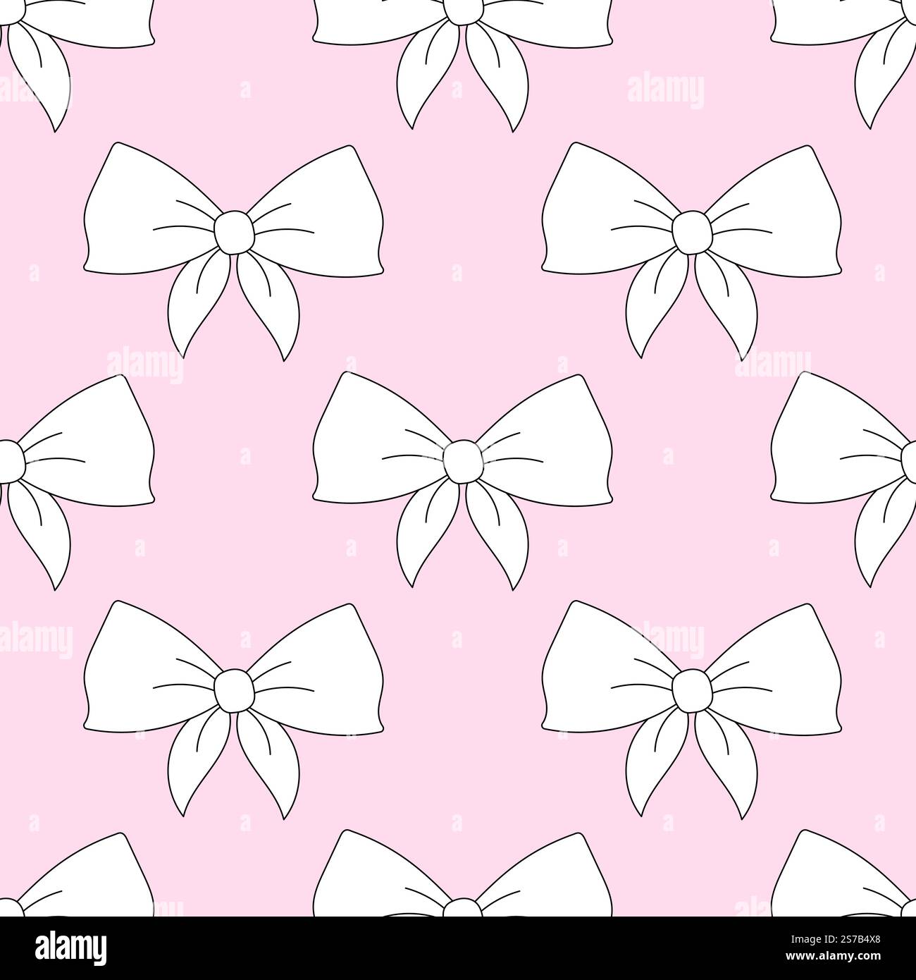 Coquette seamless pattern pastel Stock Vector Images - Alamy