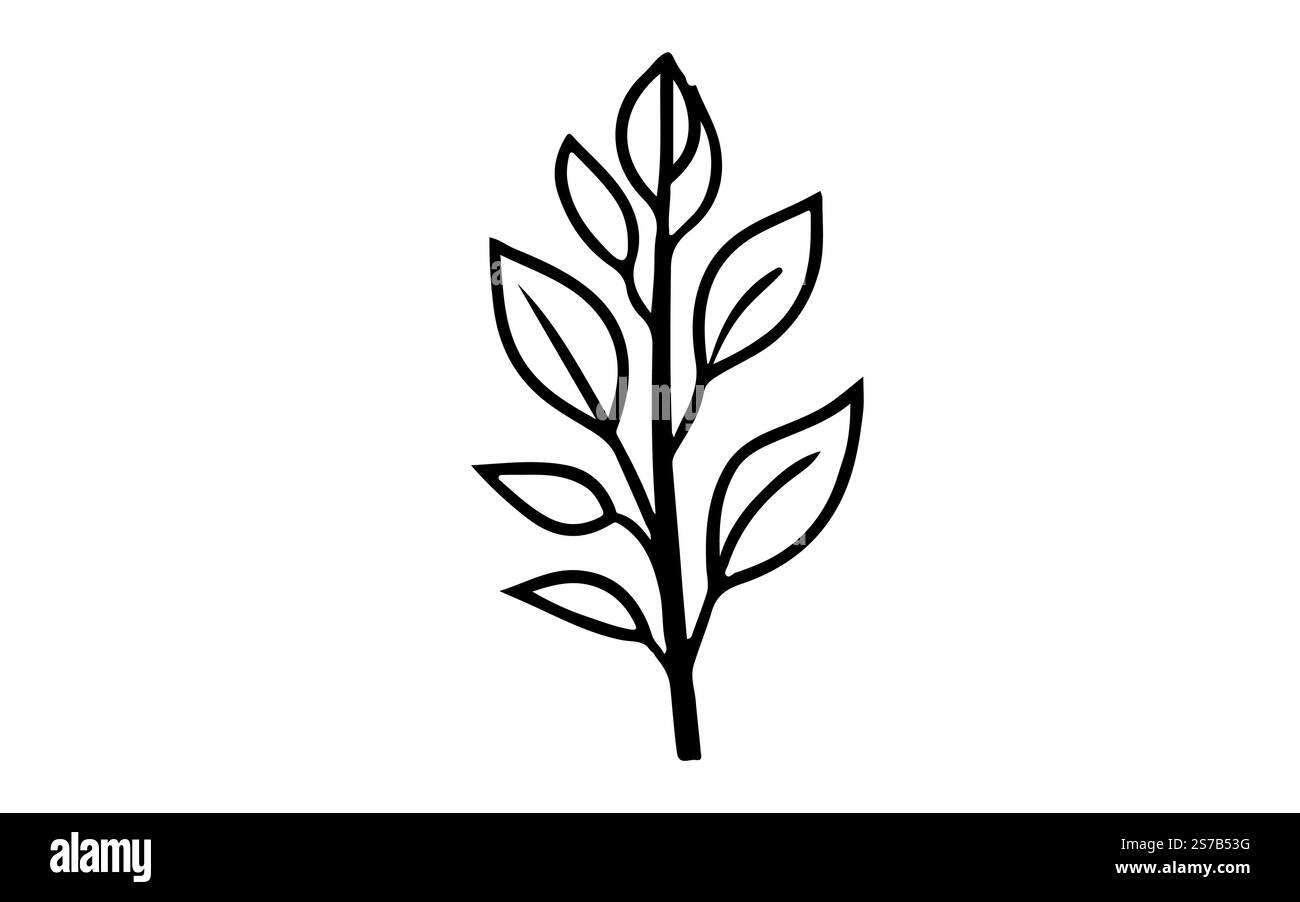 Single continuous line art growing sprout. Plant leaves seed grow soil ...