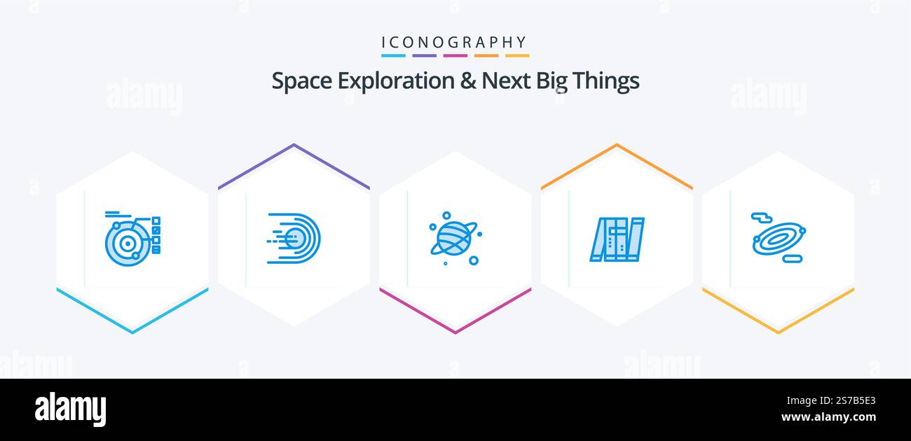 Space Exploration And Next Big Things 25 Blue icon pack including ...