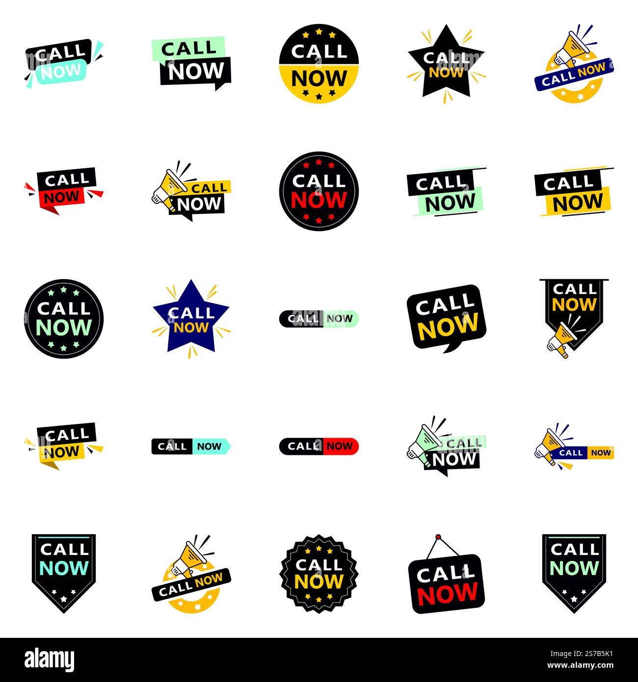 Call Now 25 Unique Typographic Designs for a personalized call to ...