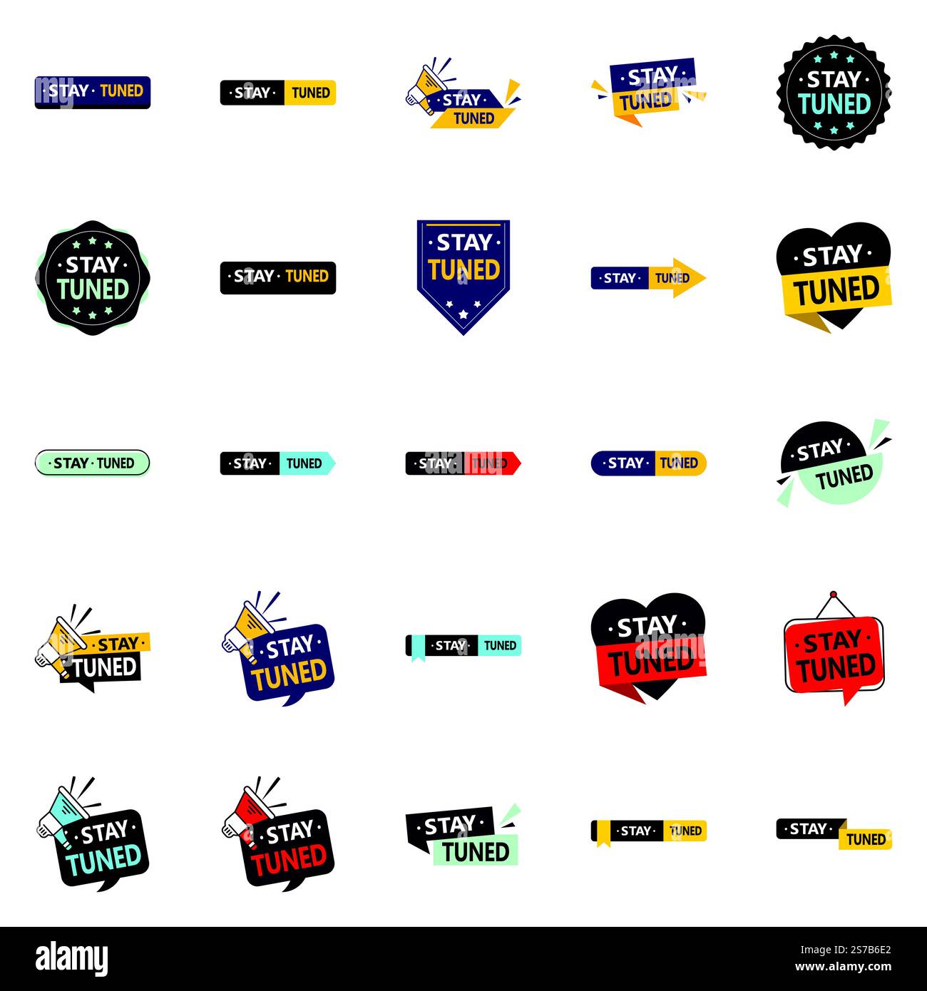 Stay Tuned 25 Innovative Vector Designs for a fresh approach Stock ...