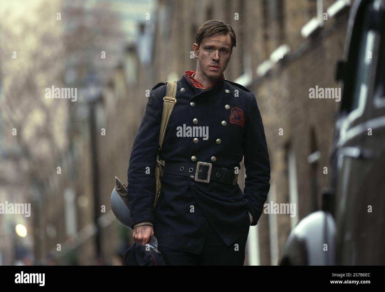HARRIS DICKINSON in BLITZ (2024), directed by STEVE MCQUEEN. Credit ...