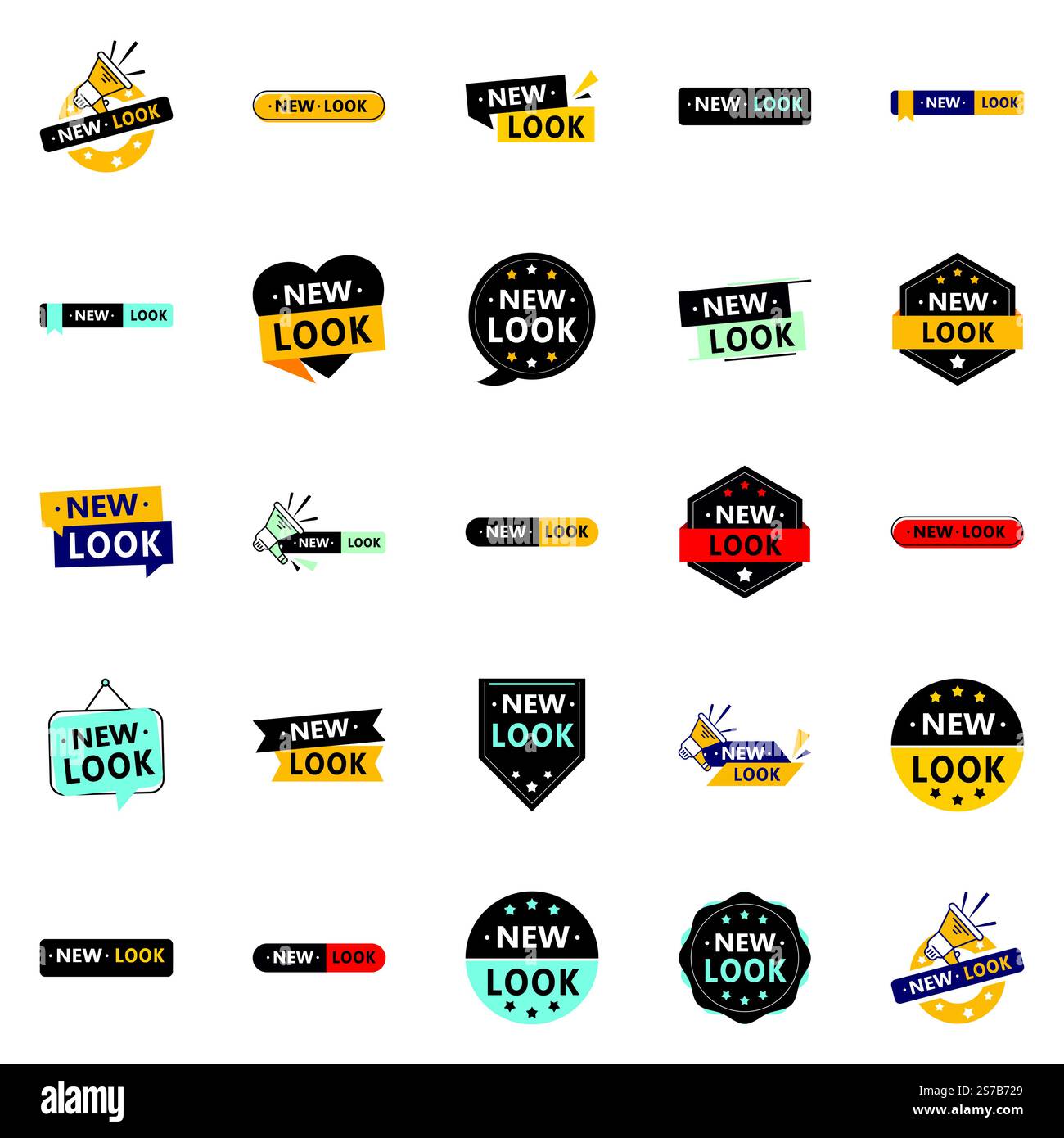 New Look 25 innovative vector images for a bold branding Stock Vector ...