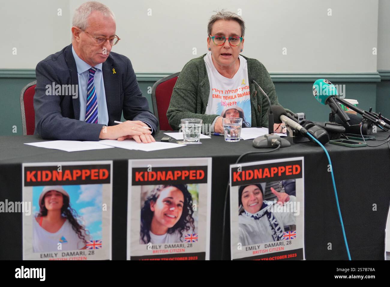 File photo dated 5/12/2024 of Lord Stuart Polak with Mandy Damari ...