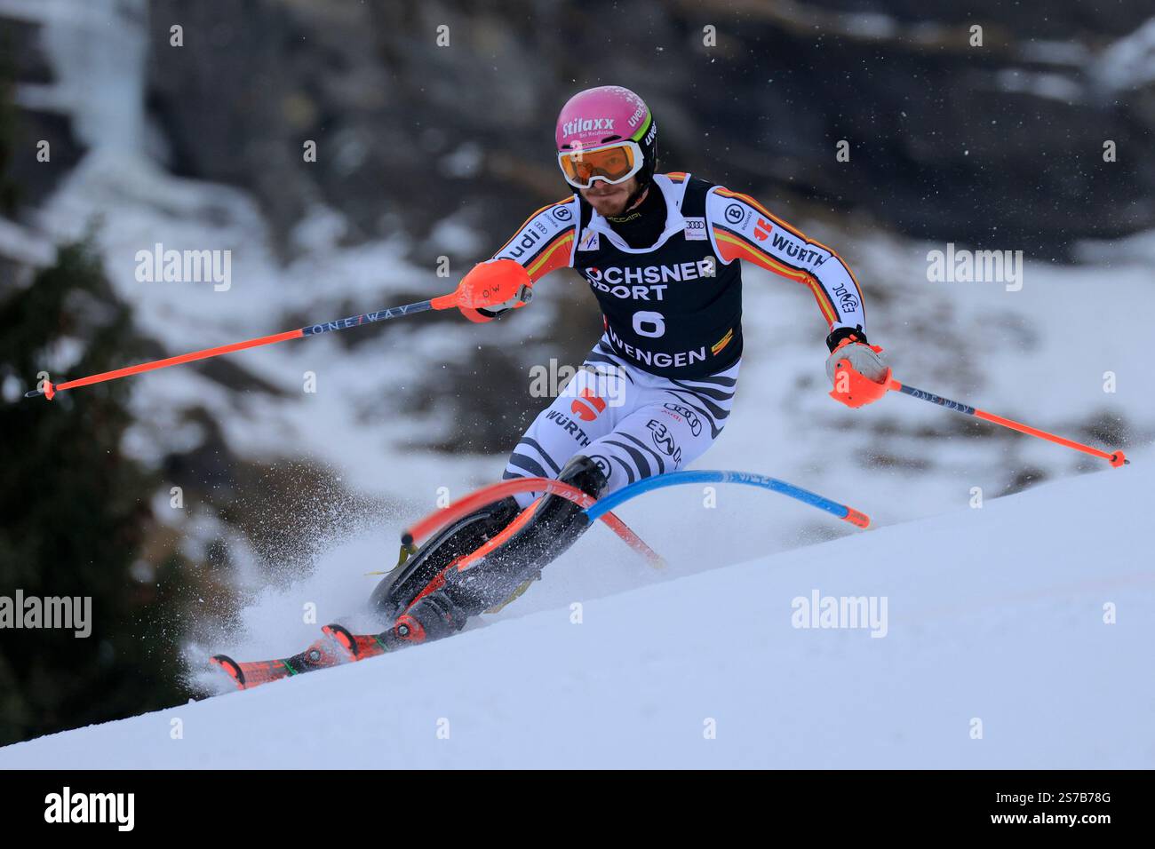 Germany's Linus Strasser competes in an alpine ski, men's World Cup ...