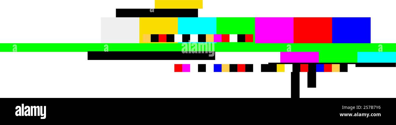 Colorful pixel art showcasing vibrant colors in horizontal lines and ...