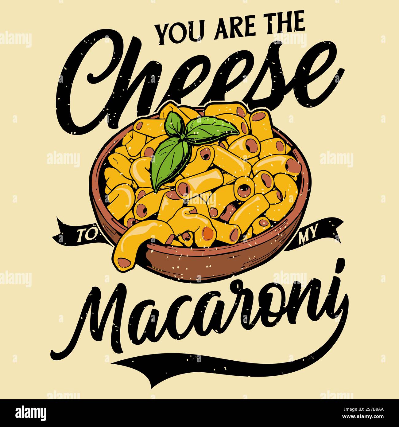Macaroni Typography Design Fun and Delicious Pasta Lettering Stock ...