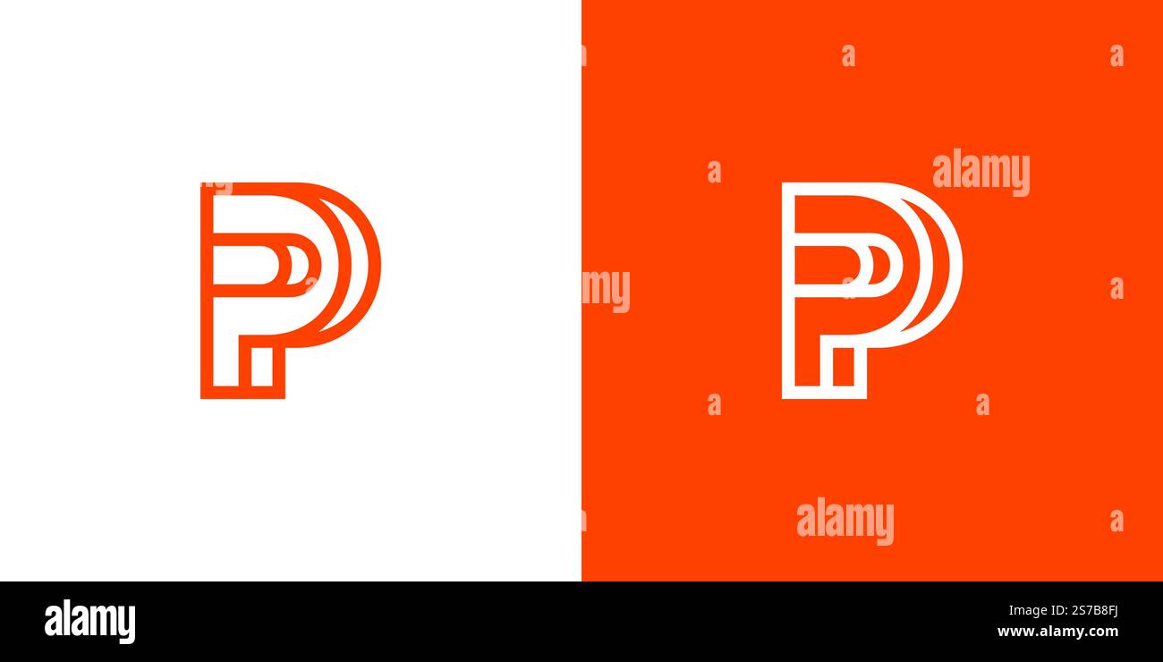 Unique and modern letter P logo design Stock Vector Image & Art - Alamy
