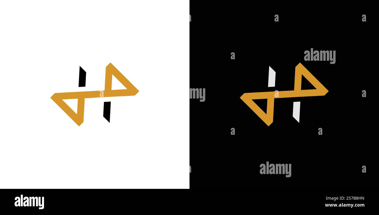 Infinity H logo design is unique and modern Stock Vector Image & Art ...