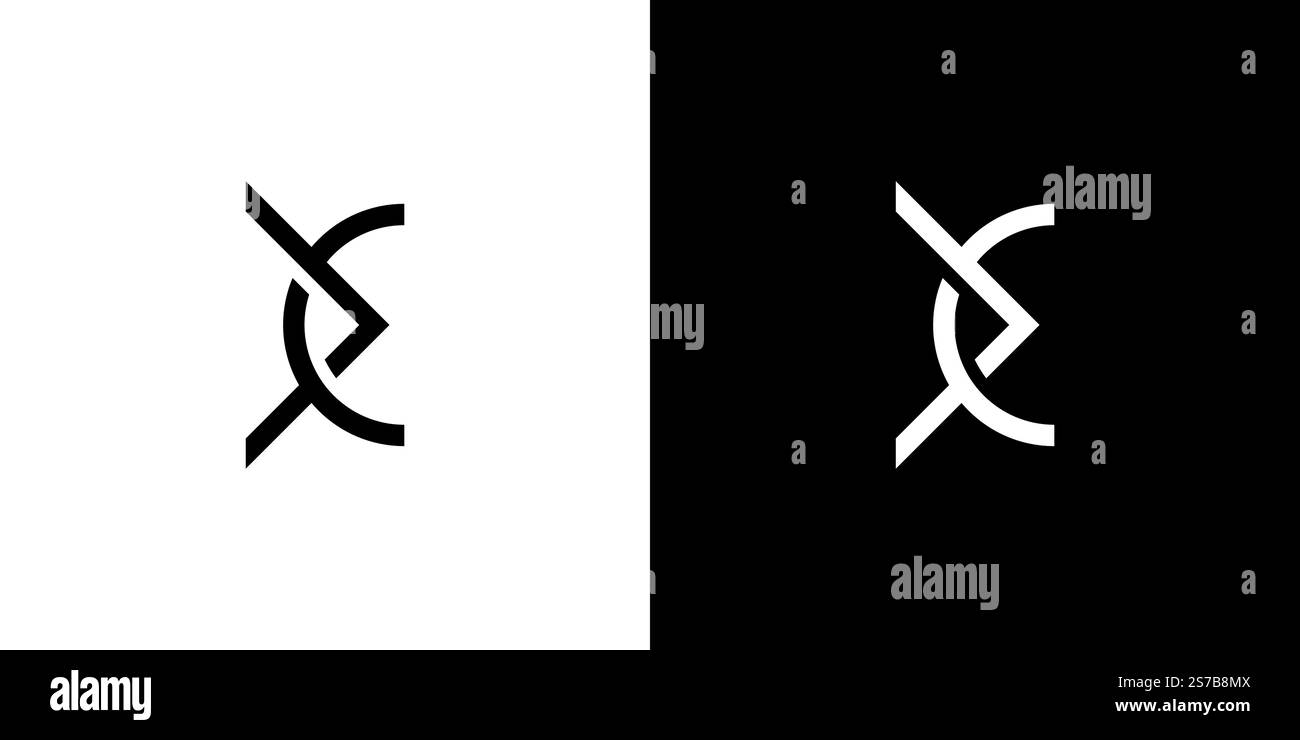 A simple yet striking geometric DC logo design in black and white ...