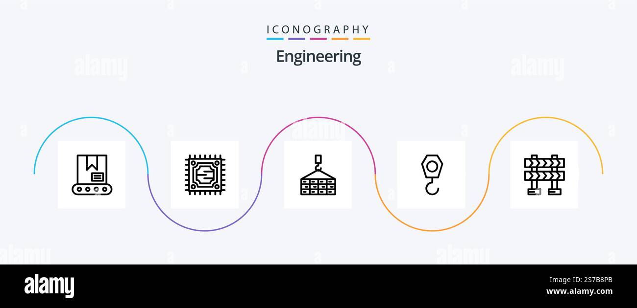 Engineering Line 5 Icon Pack Including . construction. construction ...