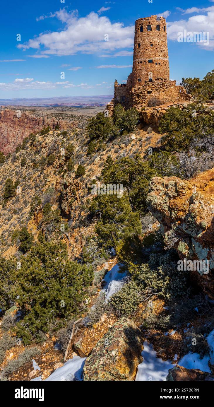 Desert View Watchtower, also known as the Indian Watchtower at Desert ...