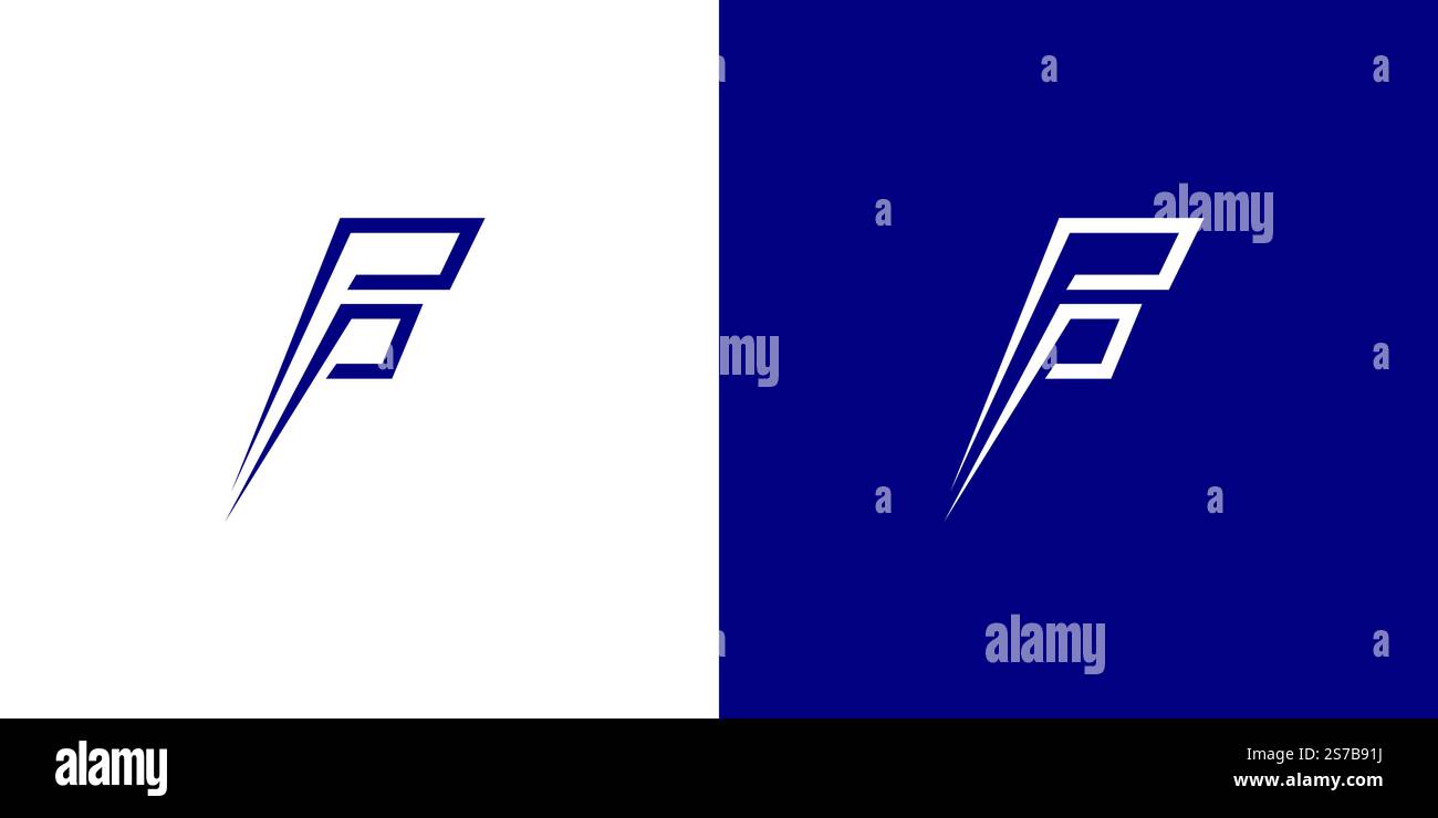 Unique and modern letter F logo design Stock Vector Image & Art - Alamy
