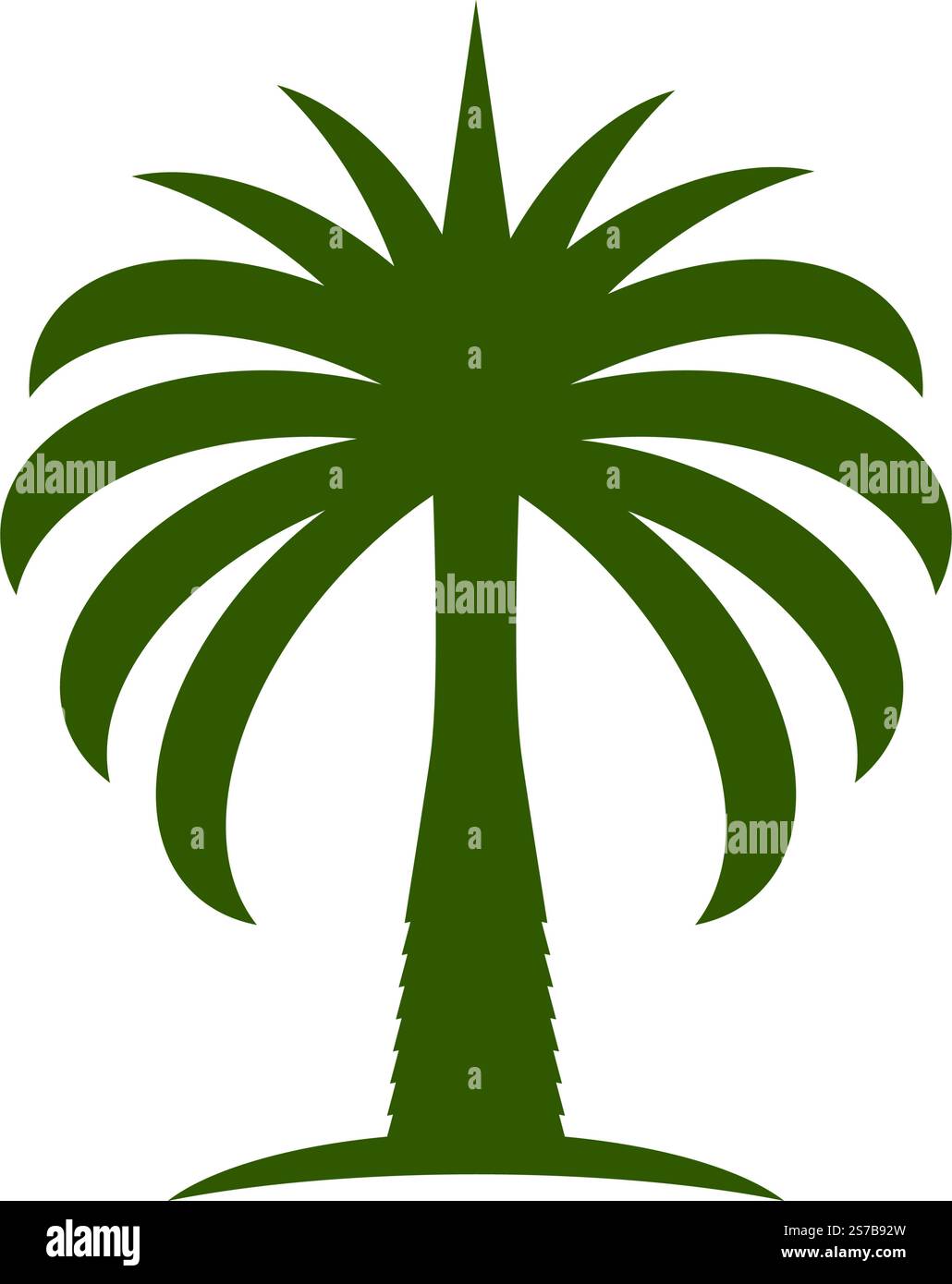 Date tree palm logo vector illustration flat design Stock Vector Image ...