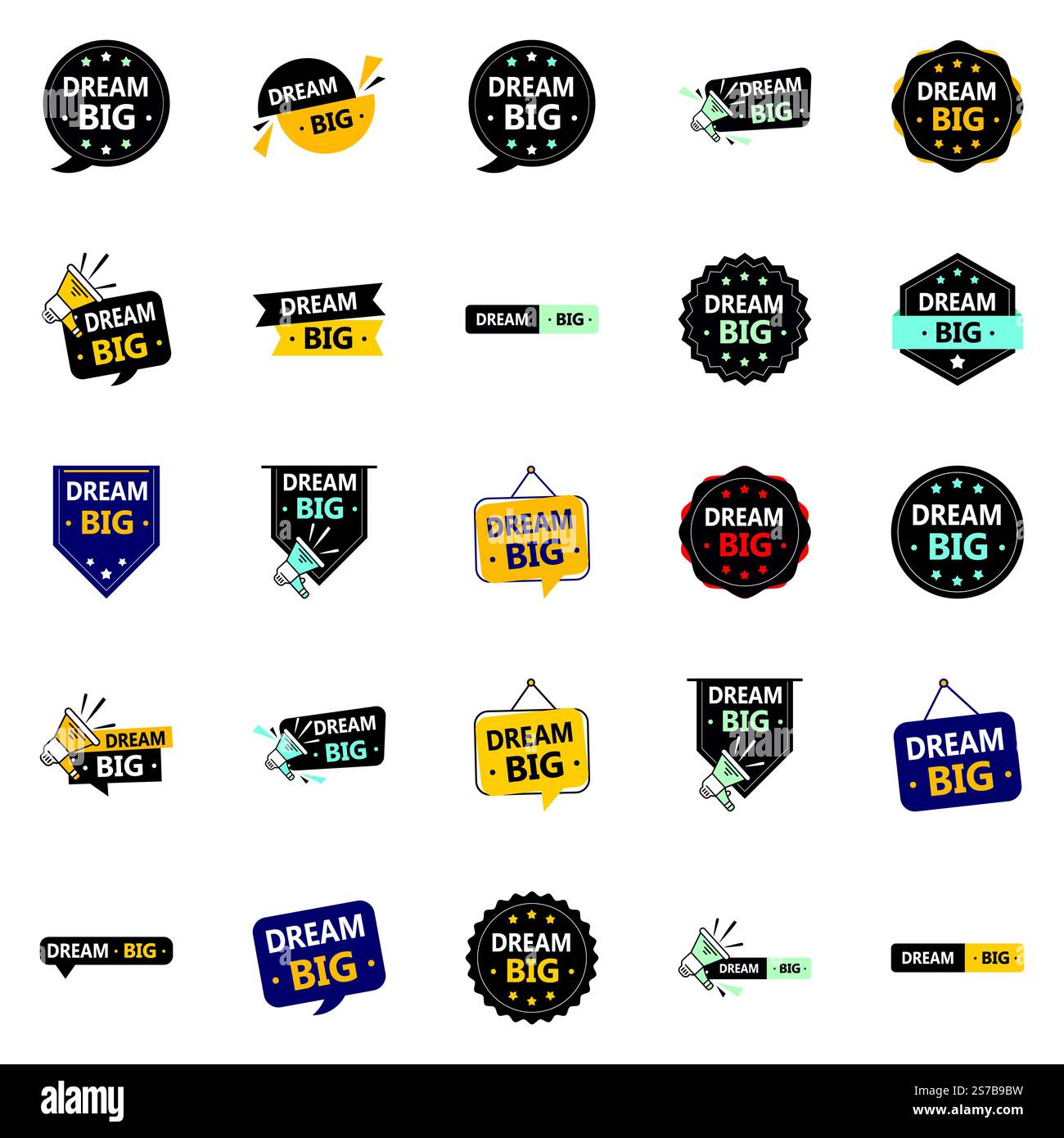 Dream Big Professional vector elements for a big dream business 25 pack ...