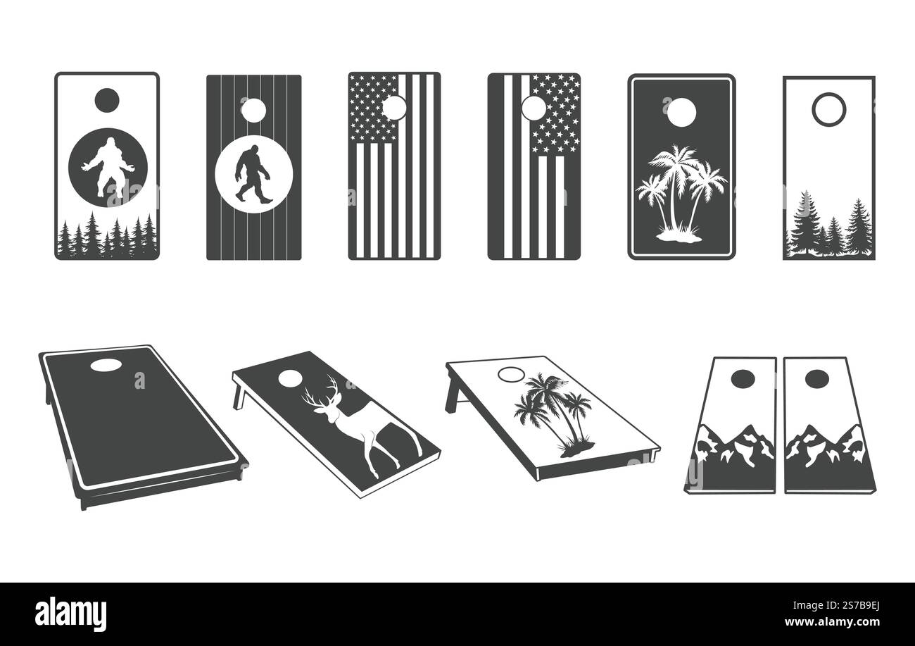 Cornhole boards svg hi-res stock photography and images - Alamy