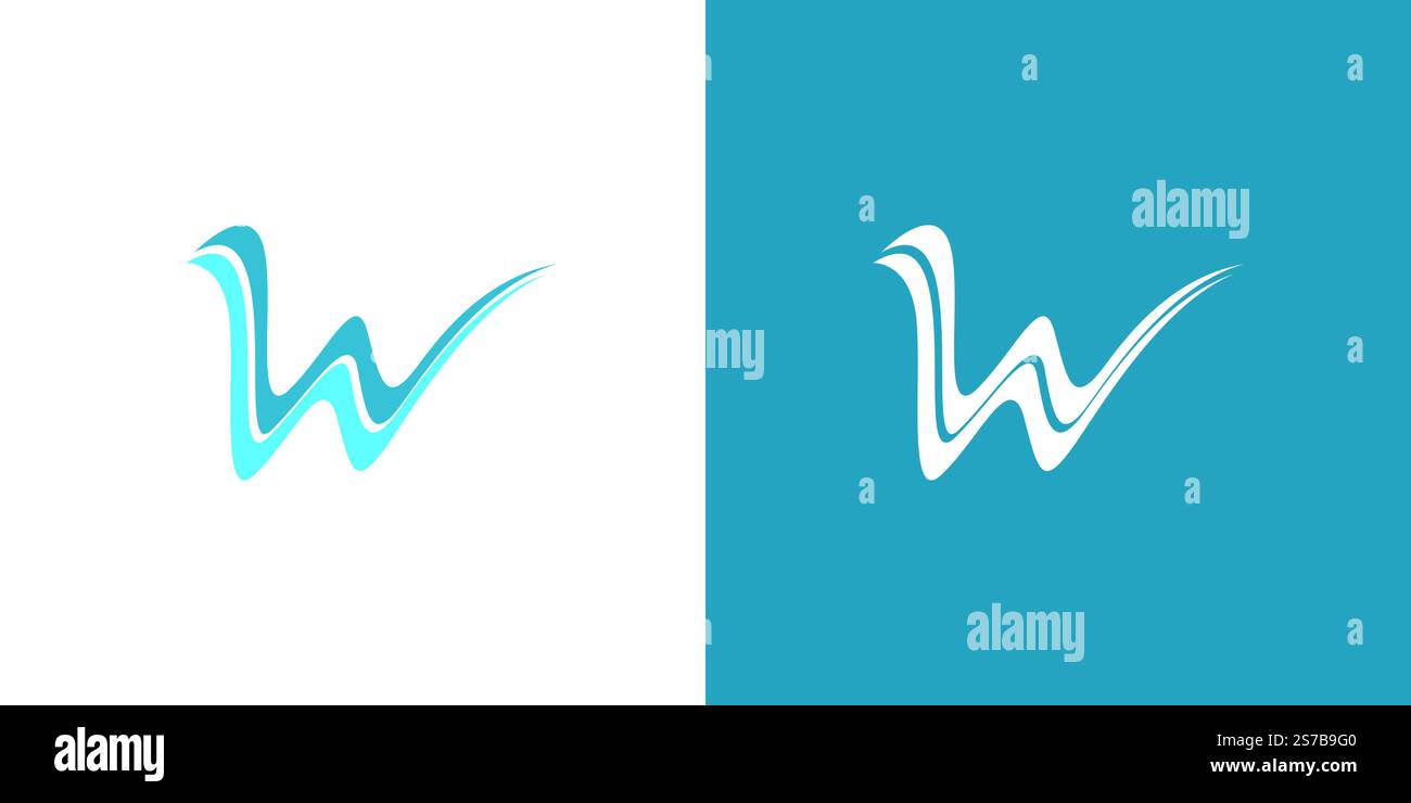 W is for water Stock Vector Images - Alamy