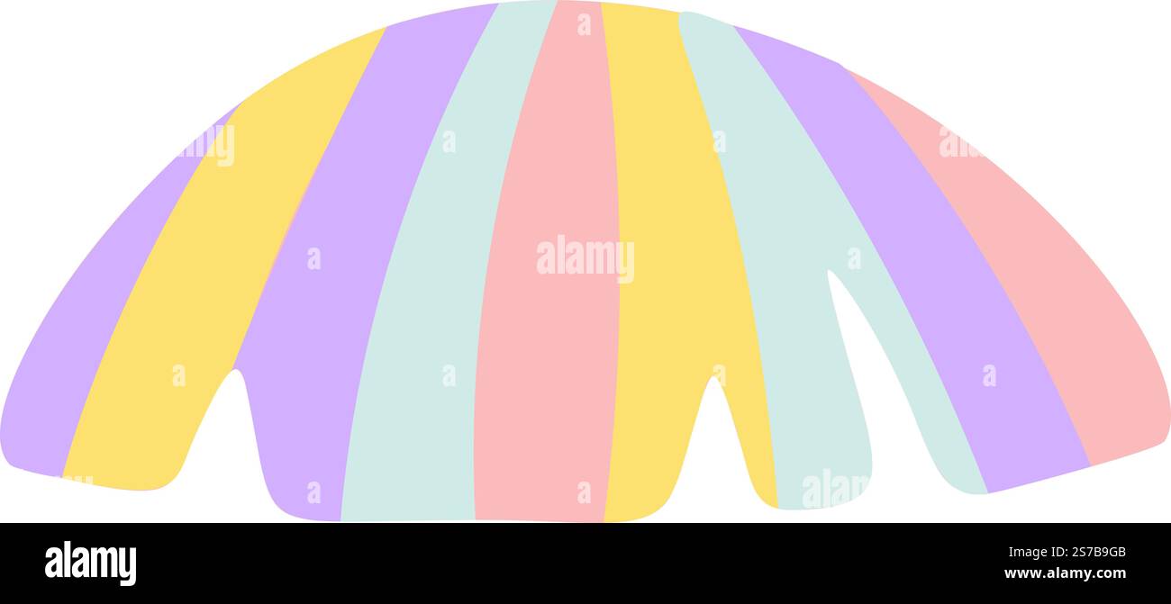 Colorful pastel rainbow stripes forming a whimsical and abstract ...