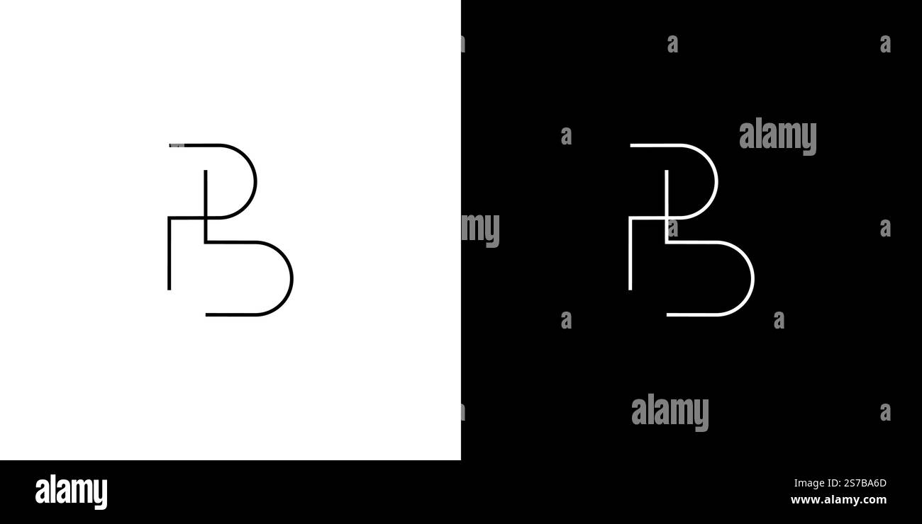 Unique and modern initial PB logo design Stock Vector Image & Art - Alamy