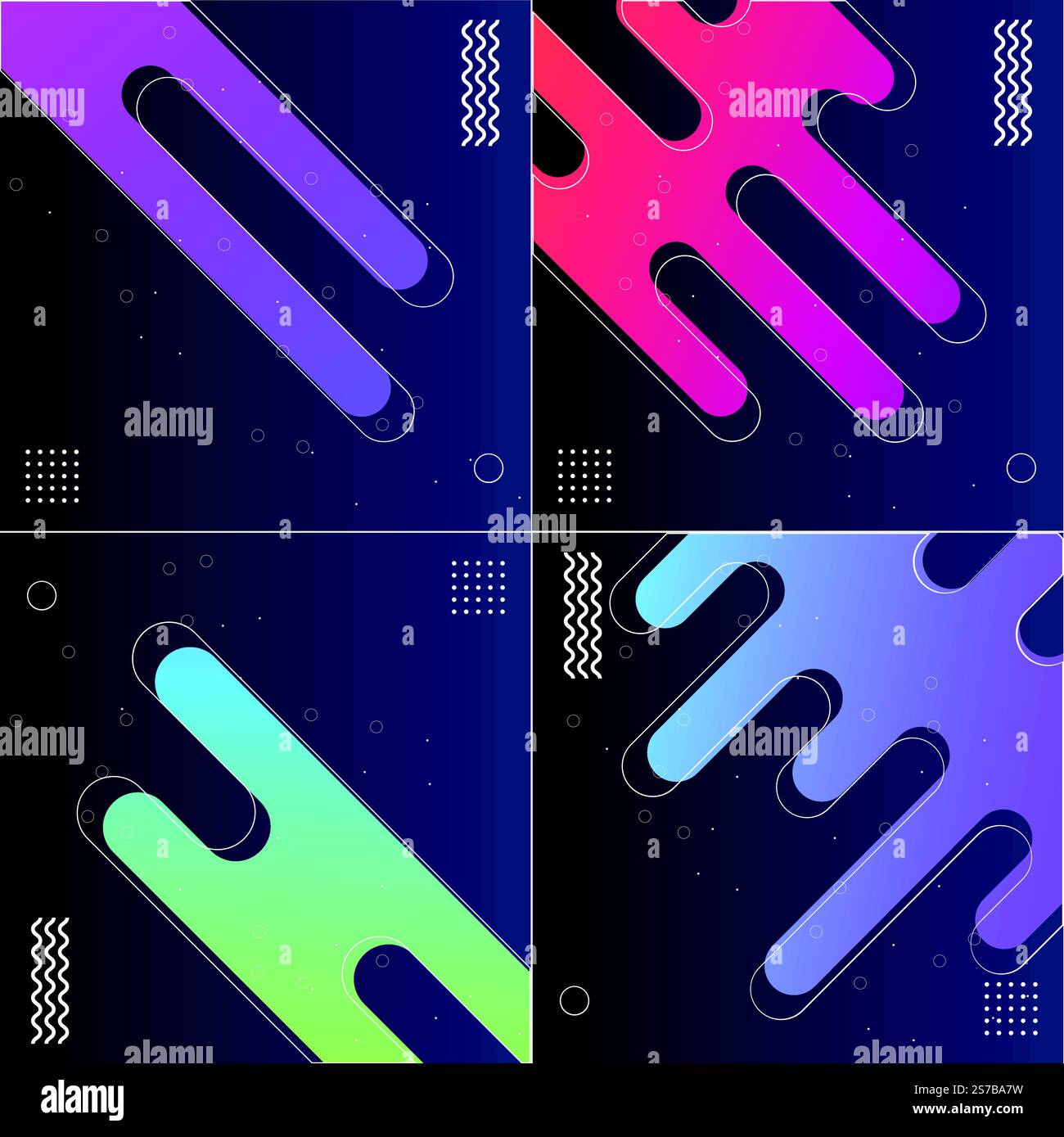 Abstract Designs in Color: Vector Illustrations Stock Vector Image ...