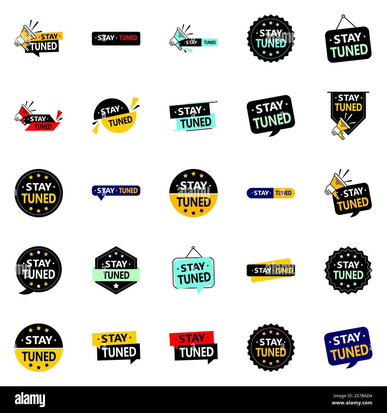 Stay Tuned 25 Professional Vector Elements for a polished brand ...