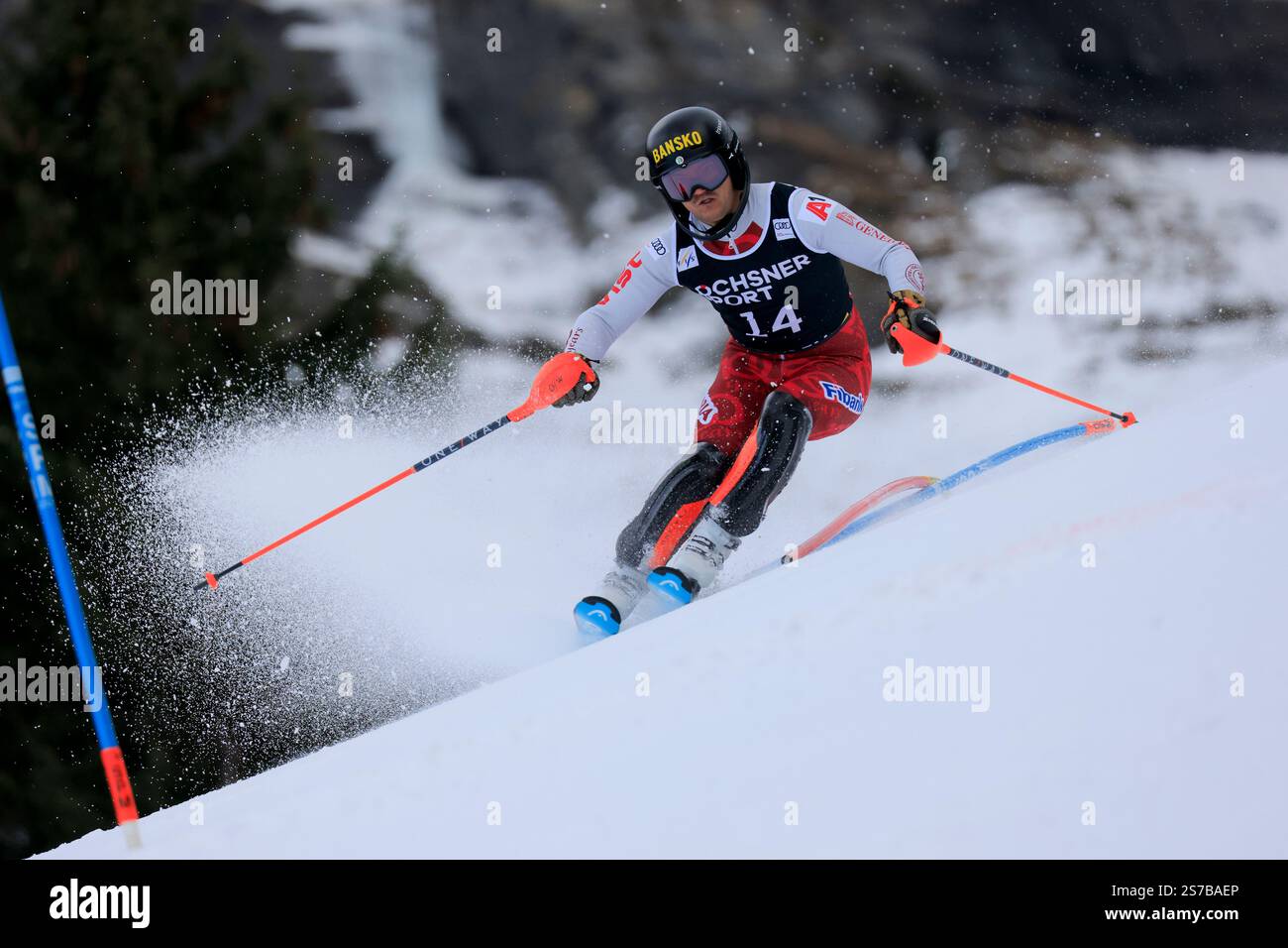 Bulgaria's Albert Popov competes in an alpine ski, men's World Cup ...