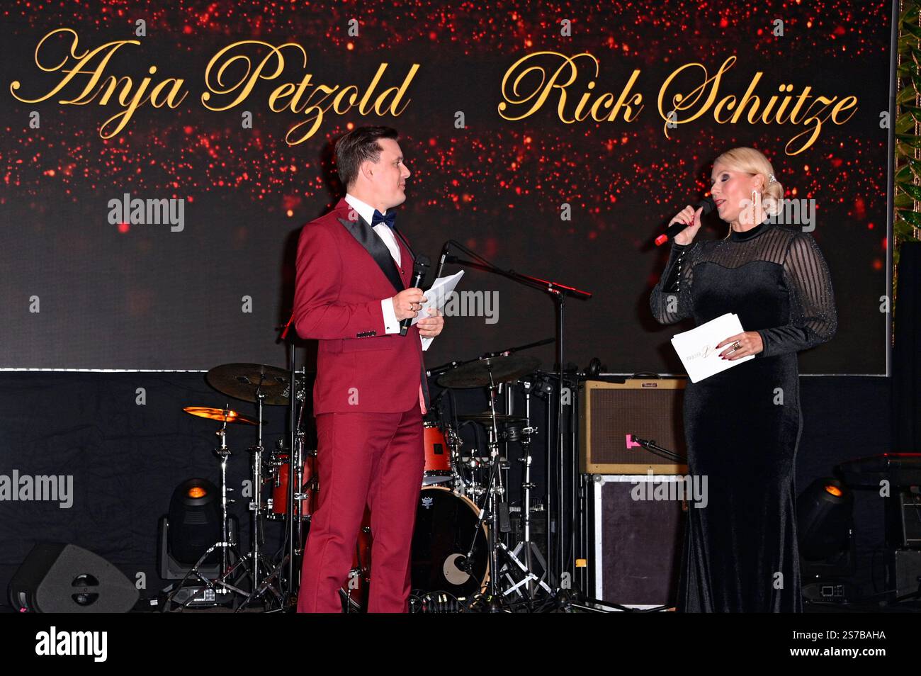 Rick Schütze und Anja Petzold beim Presseball Berlin 2025 im Titanic Chaussee Hotel. Berlin, 18. ...