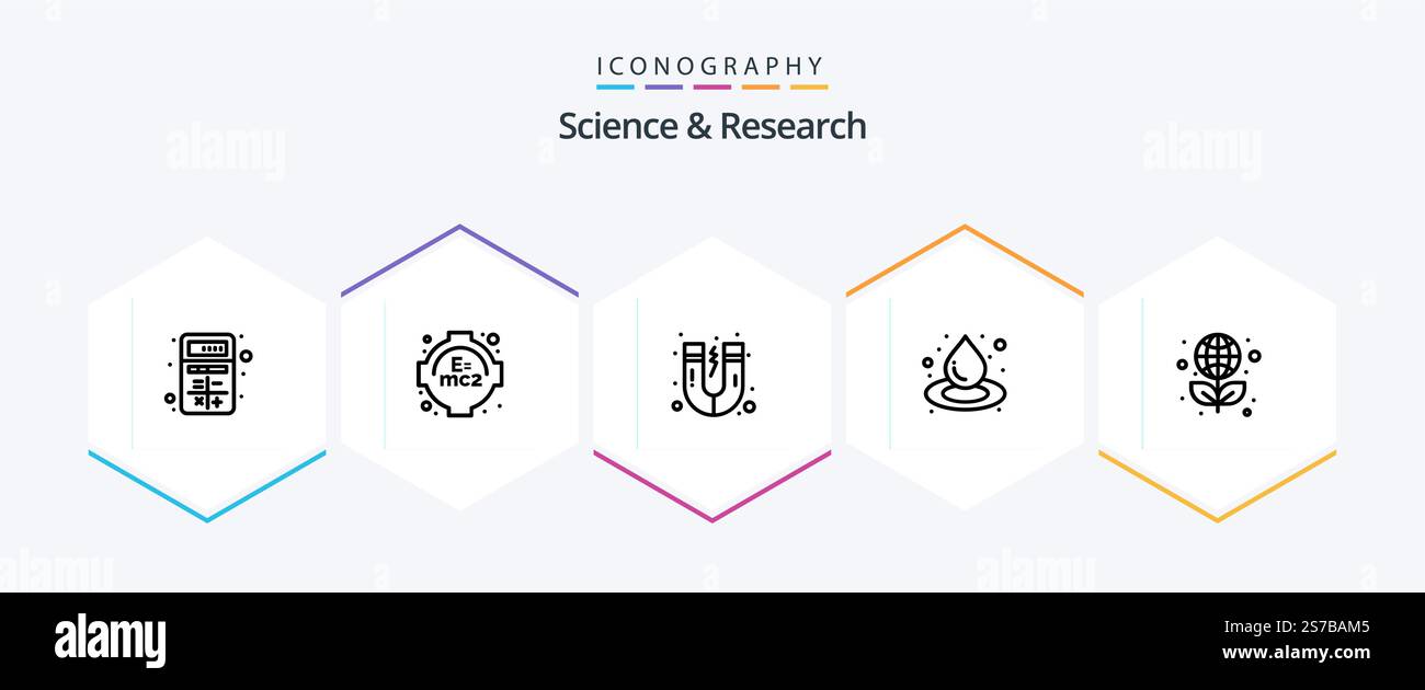 Science 25 Line icon pack including science. globe. attraction ...