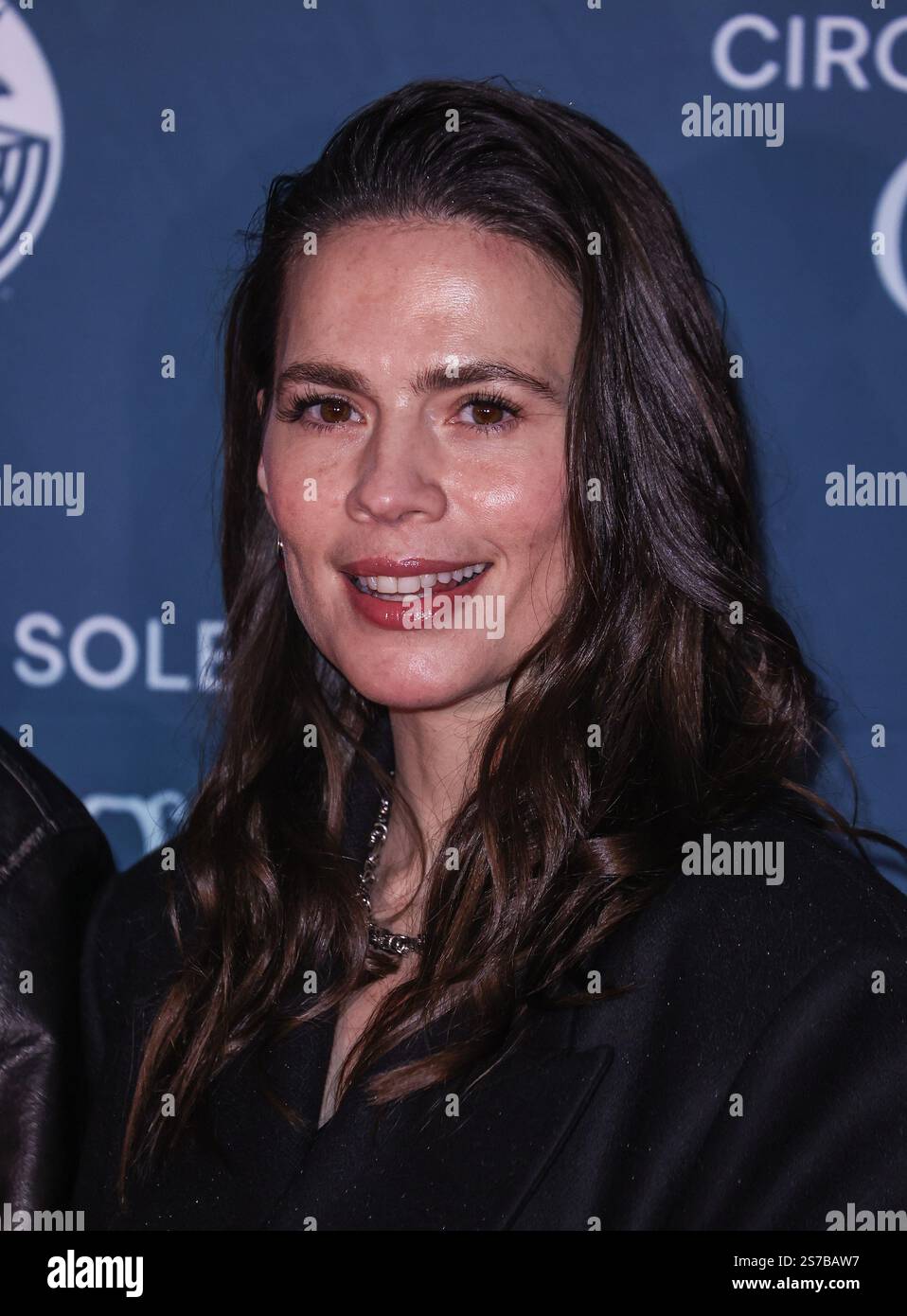 Hayley Atwell seen attending the premiere of "Cirque du Soleil: Corteo" at the Royal Albert Hall ...
