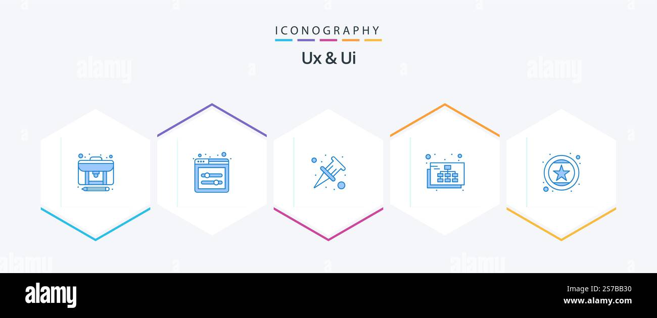 Ux And Ui 25 Blue icon pack including recommend. favorite like ...