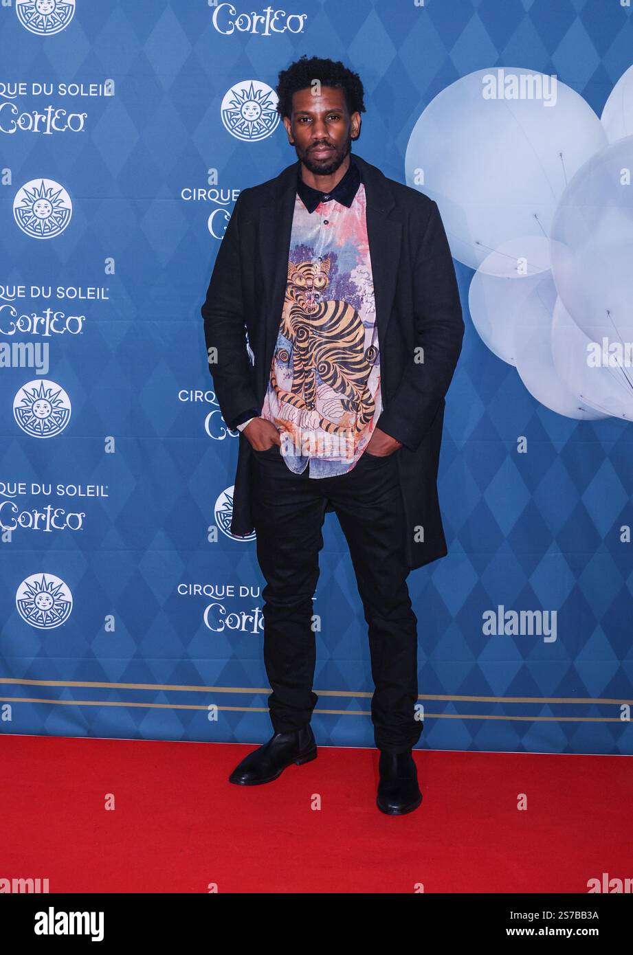 Joseph Hagan seen attending the premiere of "Cirque du Soleil: Corteo ...
