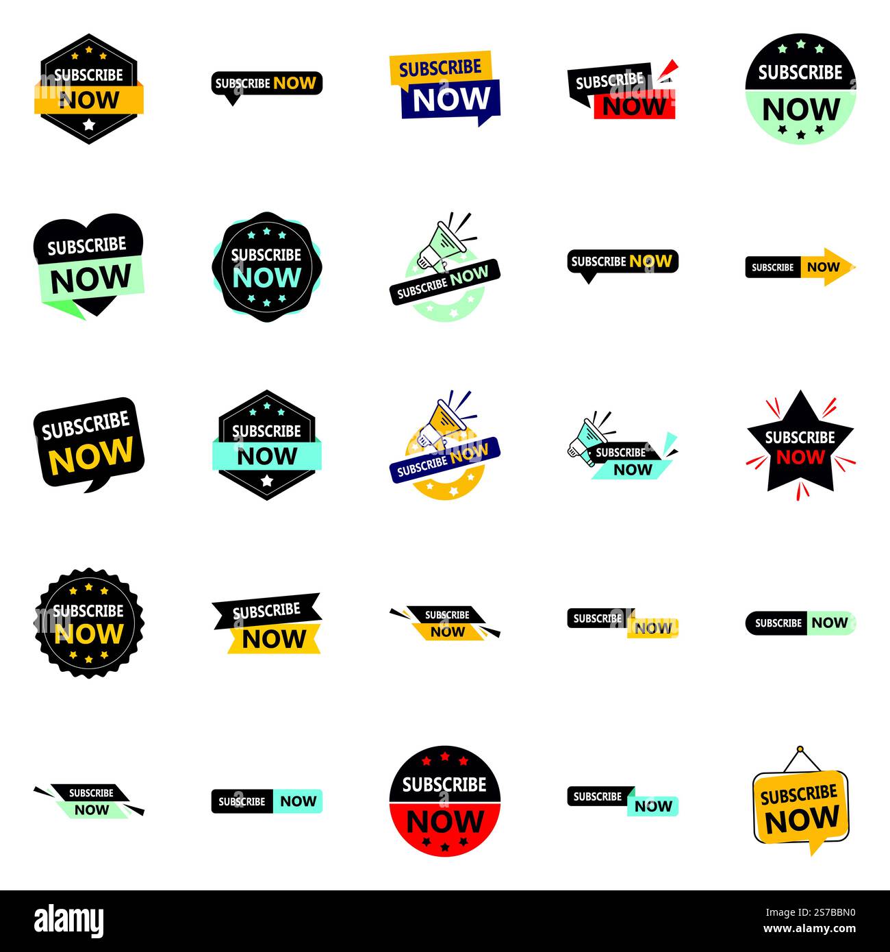 Subscribe Now 25 Vector Banners for Professional Graphic Design Stock ...
