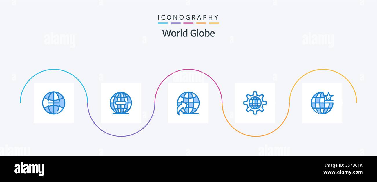 Globe Blue 5 Icon Pack Including internet. global. globe. setting ...