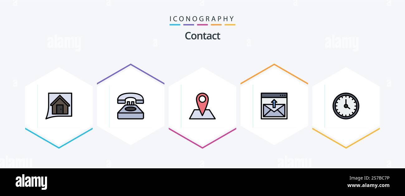 Contact 25 FilledLine icon pack including email. contact. contact us ...