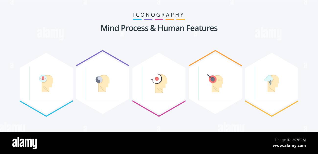 Mind Process And Human Features 25 Flat icon pack including energy ...